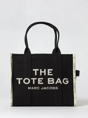 Marc Jacobs The Tote Bag N Canvas With Jacquard Logo - Black