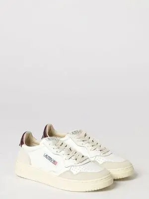 AUTRY Medalist Low Lace-up Leather Sneakers With Perforated Toe - Burnt
