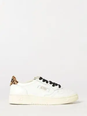 AUTRY Medalist Low Lace-up Leather Sneakers With Perforated Toe - Sand