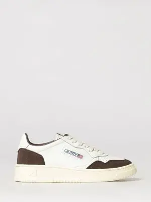 AUTRY Medalist Low Lace-up Leather Sneakers With Perforated Toe - White 1