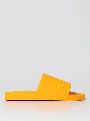 Bottega Veneta Rubber Slides Tangerine