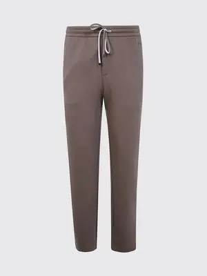 Emporio Armani Tailored Drawstring Trousers - Mud