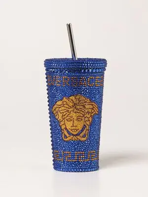 Versace Travel Mug With Medusa Blue
