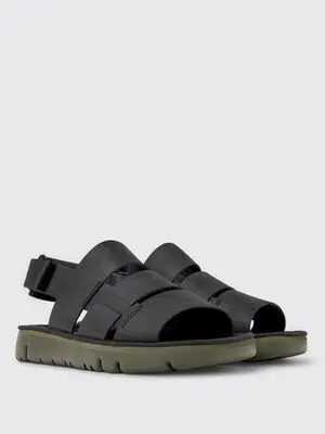 Camper Oruga Leather Sandals - Black