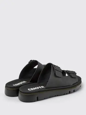 Camper Oruga Leather Sandals - Black