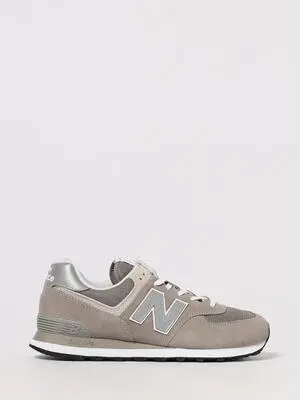 NEW BALANCE 574 Suede And Mesh Lace Up Sneakers - Grey