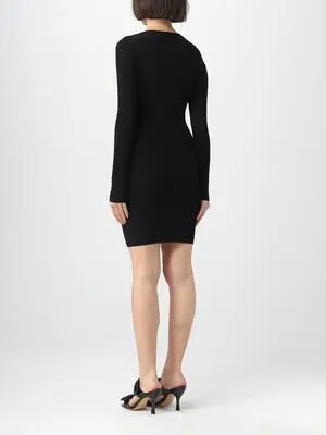 Dsquared2 Ribbed Cut-out Mini Dress - Black