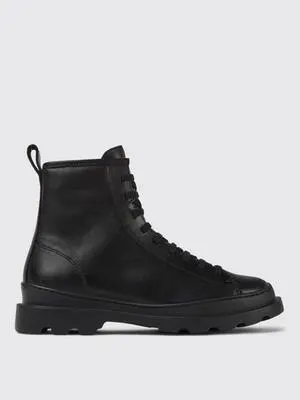 Camper Lace-up Combat Boots - Black