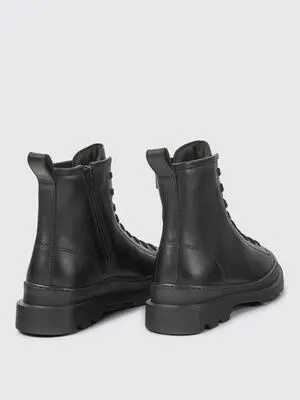Camper Lace-up Combat Boots - Black