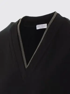 Brunello Cucinelli V-neck T-shirt - Black
