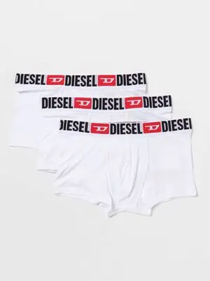 DIESEL Set Of 3 Boxer Shorts In Stretch Cotton White
