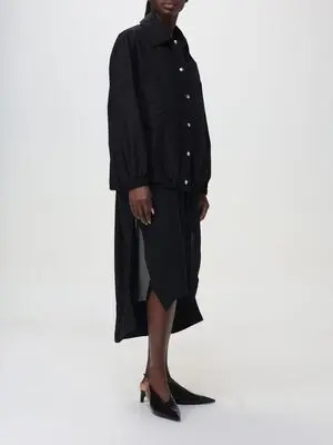 JIL SANDER Oversized Jacket With Classic Collar - Black