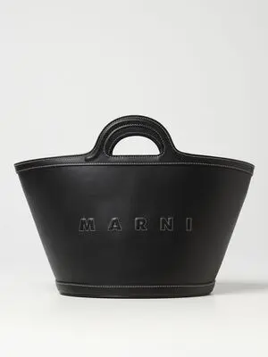 Marni Leather Tote Bag - Black