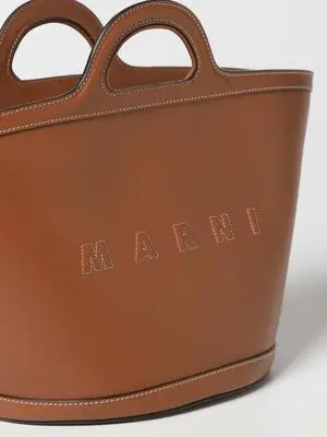 Marni Tropicalia Bag In Leather - Brown