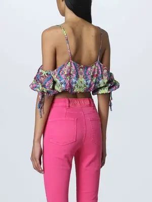 GAËLLE PARIS Printed Crop Top