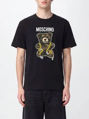 Moschino Teddy Bear Print Cotton T-shirt - Black