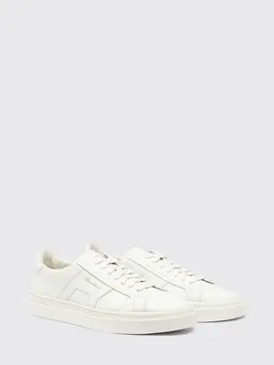 Santoni Leather Sneakers - White