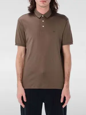Emporio Armani Polo Shirt Men Brown