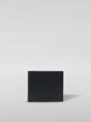 Emporio Armani Wallet In Grained Leather - Black