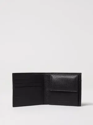 Emporio Armani Wallet In Grained Leather - Black