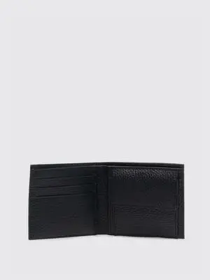 Emporio Armani Wallet In Grained Leather - Black