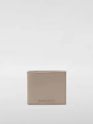 Emporio Armani Wallet In Grained Leather Grey