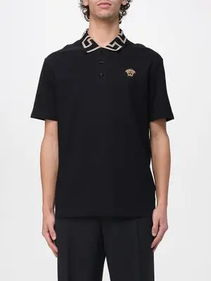 Versace Color Blocked Polos For Men