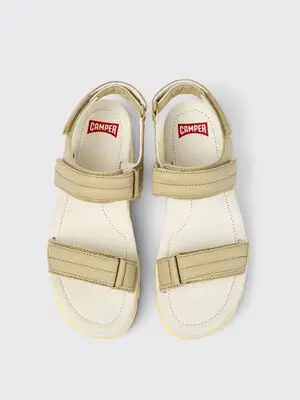 Camper Oruga Up Sandals In Leather - Beige