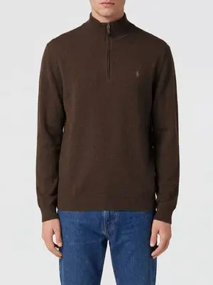 Polo Ralph Lauren Quarter Zip Sweater - Brown