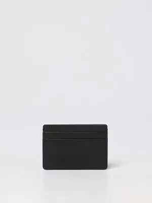Versace Credit Card Holder In Smooth Leather