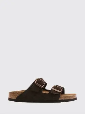 BIRKENSTOCK Arizona Suede Sandals With Adjustable Buckles - Coffee