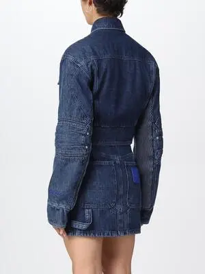 Off-White Denim Jacket With Cutout Detail