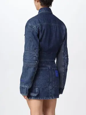 Off-White Denim Jacket With Cutout Detail