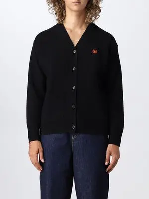 Kenzo Logo Detail Cardigan - Black