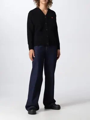 Kenzo Logo Detail Cardigan - Black