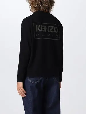 Kenzo Logo Detail Cardigan - Black