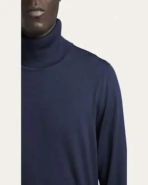 Kiton Wool Knit Turtleneck Sweater
