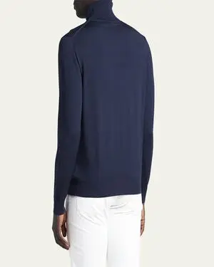 Kiton Wool Knit Turtleneck Sweater