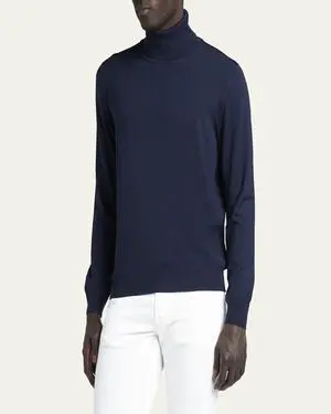 Kiton Wool Knit Turtleneck Sweater