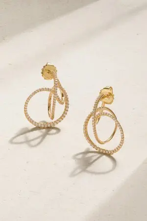 OLE LYNGGAARD COPENHAGEN Twisted Love 18-karat Diamond Earrings - Gold
