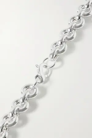 LOREN STEWART Net Sustain Euclid Recycled Sterling Necklace