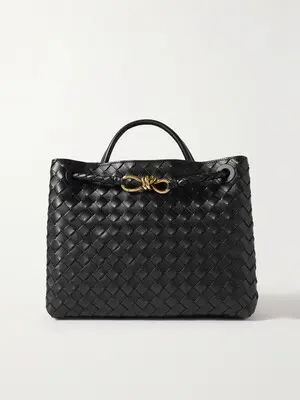 Bottega Veneta Andiamo Medium Woven Leather Tote