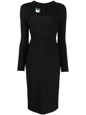 HERVE L. LEROUX Long-sleeve Dress