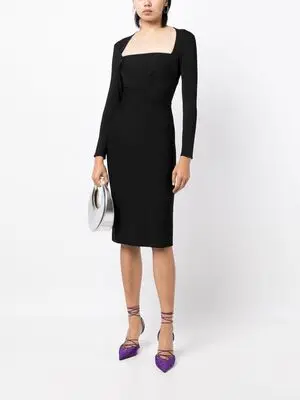 HERVE L. LEROUX Long-sleeve Dress