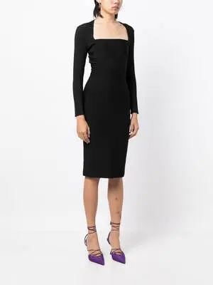 HERVE L. LEROUX Long-sleeve Dress