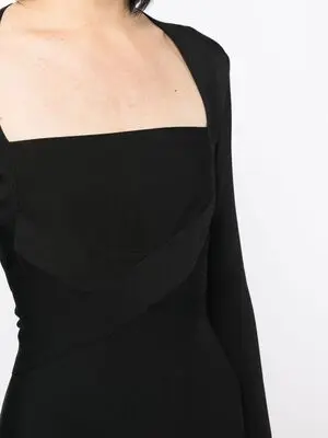 HERVE L. LEROUX Long-sleeve Dress