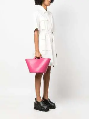 Marni Tropicalia Leather Tote Bag - Pink