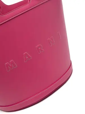 Marni Tropicalia Leather Tote Bag - Pink
