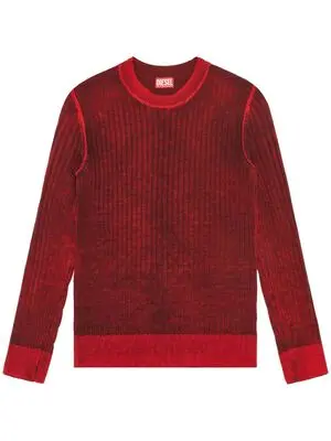 Diesel K-Andelero Ribbed-Knit Jumper In Red - 44% Off | Editorialist