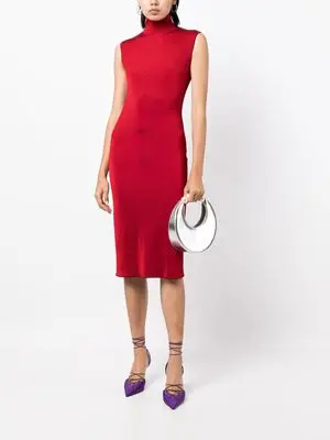 HERVE L. LEROUX Knitted Pencil Dress